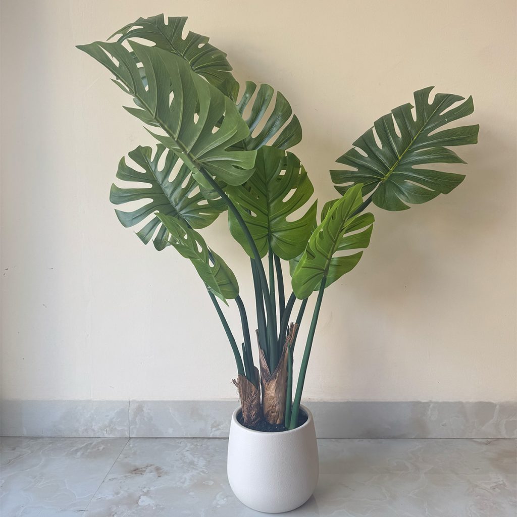 Buy Monstera Deliciosa Floor Artificial Plant online in India - YF Decor